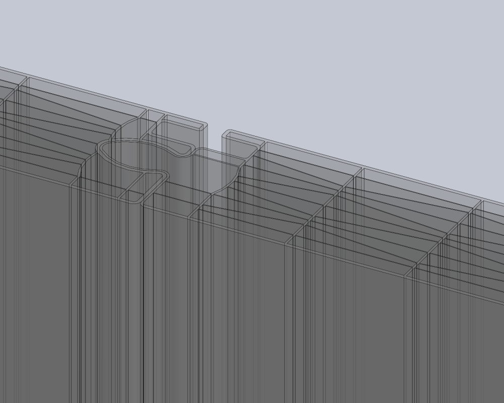 Modulit 511LP 40mm - gevelsysteem - Atlas Acomfa