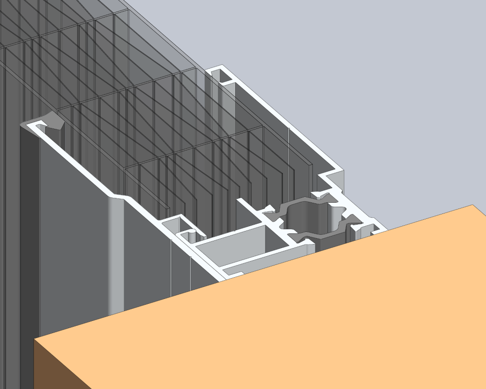 Modulit 511LP 40mm - gevelsysteem - Atlas Acomfa