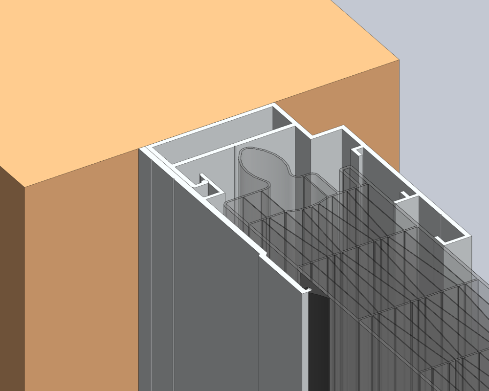 Modulit 511LP 40mm - gevelsysteem - Atlas Acomfa