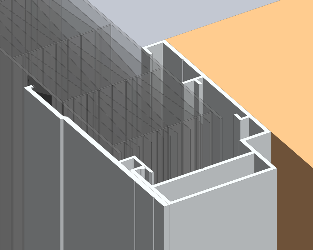 Modulit 511LP 40mm - gevelsysteem - Atlas Acomfa